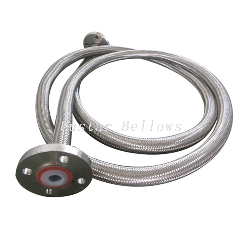 Stainles Steel Industry Flexible Braided Convoluted PTFE Teflon Hose - Buy flexible braided ptfe ...